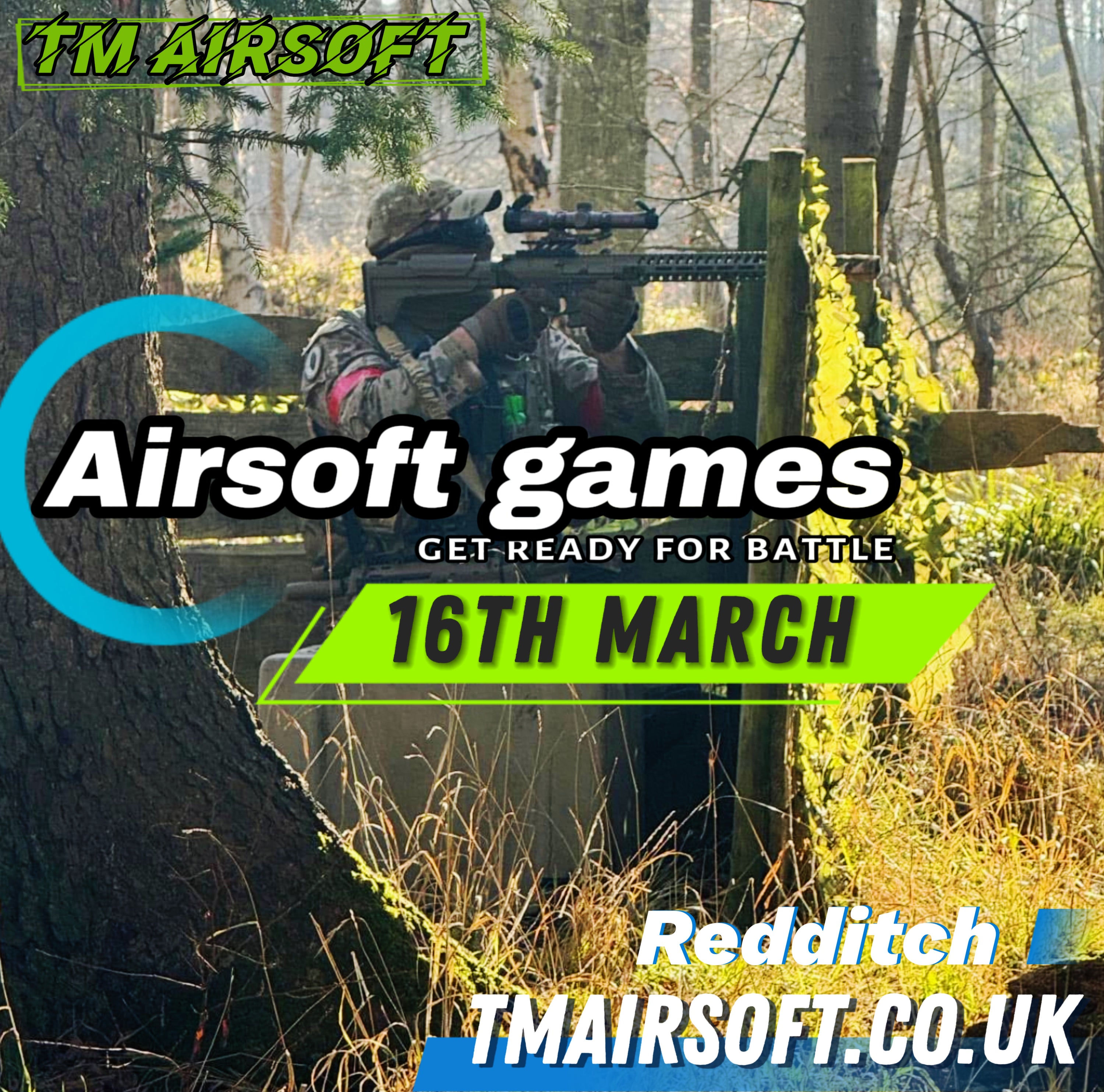 TM Airsoft | Redditch | Wolverhampton | Leeds | Book Your Game Today!